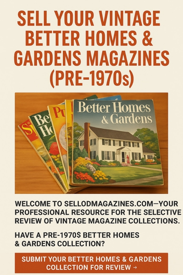Sell Your Vintage Better Homes & Gardens Magazines (Pre-1970s) - Sell ...